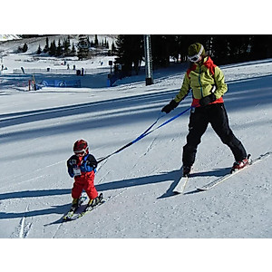 LUCKY CLOVER Ski Harness for Kids: Learn to Ski Safely and Teach Your Child The Fundamentals of Skiing and Snowboarding, Skiing Training Equipment with Backpack and Shock Absorbing Leashes