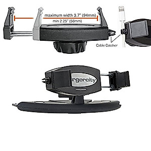 ChargerCity EasyInstall DVD CD Slot Blade Mount for Apple iPhone 14 13 12 Pro Max Samsung Galaxy S22 S21 Pixel OnePlus Smartphone