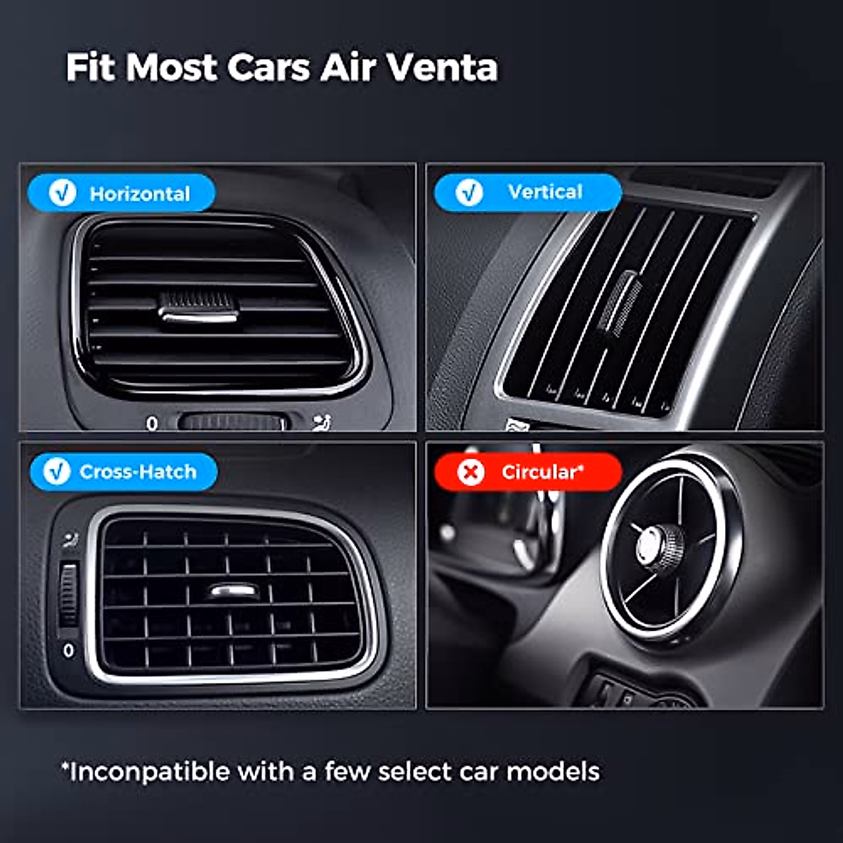 MONOCARBON Car Phone Holders for iPhone, MagSage Car Mount Charger Wireless, iPhone 15 Car Charger Adapter Fast Charging, Magnetic Car Phone Holder Mount.(Twill Carbon Matte Black+Charger)