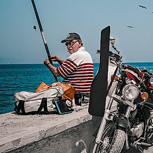 Cosmos Portable Fishing Rod Bag Foldable Fishing Pole Reel Tackle Organizer Storage Bag Fishing Rod Travel Carry Bag Rod Spinning Protective Case Cover, 53 Inches with 7 Inches Extendable Length