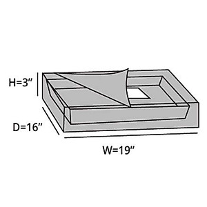 Covermates Keepsakes - Serveware Storage - Padded Protection - ID Window - Stain Resistant - Machine Washable - China Storage-Slate