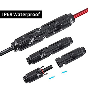 ZkeeShop Solar Connector to DC 8MM Extension Cable，Solar Panel Connector to DC 8mm Adapter Cable,16AWG, Waterproof,DC 8MM Converter for Solar Generators Power Station