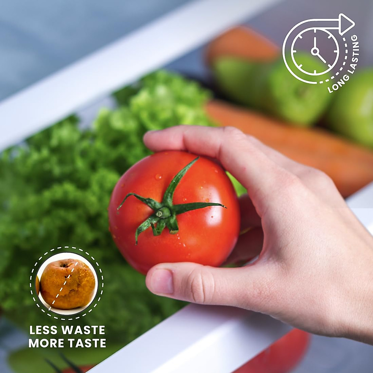 Grand Fusion Fresh Fruits Refrigerator Drawer Liner, Fridge Liners, Keep Your Produce Fresh and Juicy, Easy-to-Clean, Green, Pack of 4