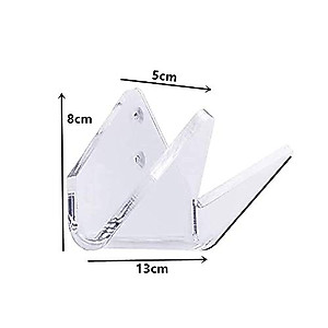 Teensery Skateboard Wall Mount Display Rack Clear Acrylic Skateboard Wall Hanger Longboard Skateboard Storage Rack Holder