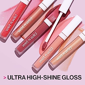 wet n wild Mega Slicks Lip Gloss | Long Lasting | Hyaluronic Acid | High Shine | Champagne Please