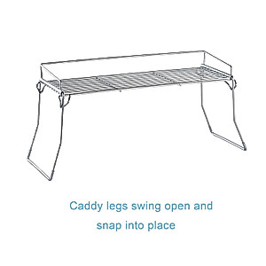 JUNCHU CHERRY Metal The Sink Vanity Organizer 2 Pack, Bathroom or Kitchen Sink Organizer, Feminine Products Organizer (2 Chrome)