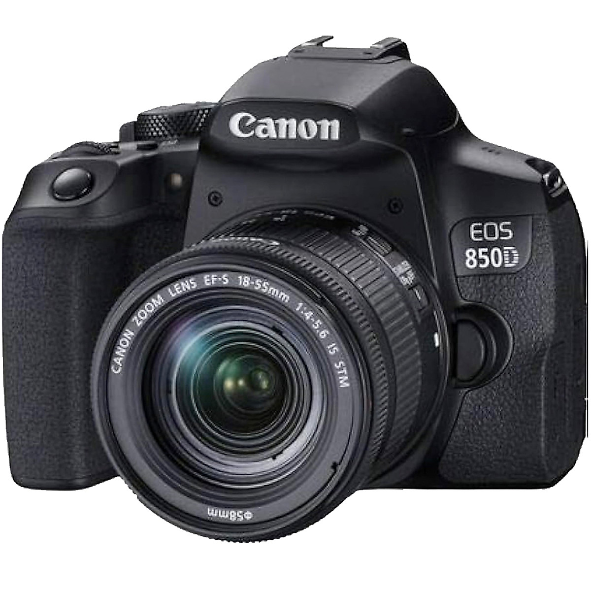 Canon EOS Rebel 850D / T8i DSLR Camera w/EF-S 18-55mm Lens + 2Pc 64GB Memory Card + Tripod + Photo and Video Editor & More (Renewed)