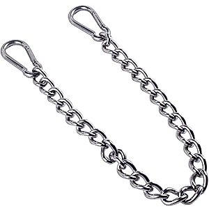 Heavy Duty Hanging Chain with Carabiner, Stainless Steel Hanging for Hammock,Hanging Chair, Punching Bag, Clip Hook Attachment & Chain 400LB Capacity Indoor Outdoor