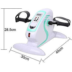 Electronic Fitness Motorized Bike Pedal Exerciser, Fitness Motorized Exercise Bike with Leg Protector Lectric Pedal Exerciser for The Elderly and Seniors Comfort Soft Splint Leg Protectors