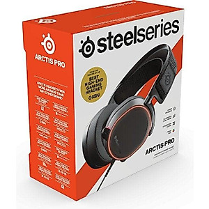 SteelSeries Arctis Pro High Fidelity Gaming Headset - Hi-Res Speaker Drivers - DTS Headphone: X v2.0 Surround for PC, Black