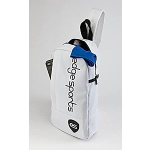 EDGE SPORTS Unisex Crossbody Sling Bag Day Bag for the Gym, Hiking, Running, Training, and Travel (White)