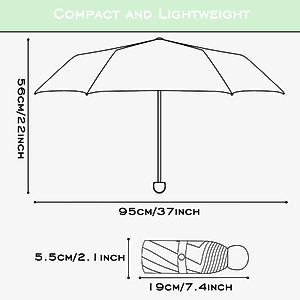 Unaone Mini Umbrella, Lightweight Portable Travel Umbrella with Case, Small Compact Sun and Rain Umbrellas UV Protection for Women and Men