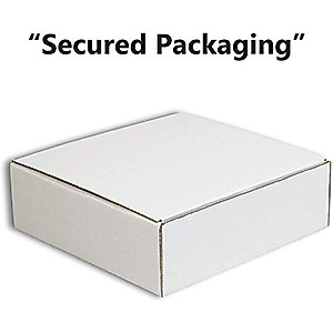 Hamilco 6x6 White Scrapbook Cardstock Paper 80lb Cover Card Stock 100 Pack