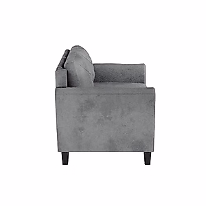 LIFESTYLE SOLUTIONS Grayson Love Seats, 57.87"x32"x32.68", Dark Grey
