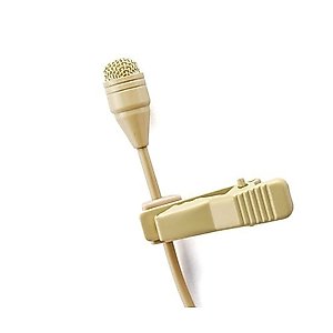 J K Pro Beige Lavalier Lapel Condenser Microphone MIC-J 050 Compatible with Sennheiser Wireless Transmitter