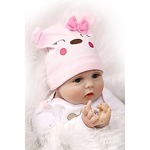 MAIHAO 22inch Lifelike Reborn Baby Dolls Girls Realistic Babies Cheap That Look Real Life Newborn Toddler for Kids Open Eyes