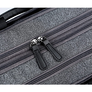 Hybrid Briefcase Backpack Convertible Large 17inch College School Computer bag Multi-Functional Travel Rucksack (Grey)