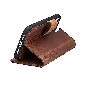 Custom compatible with iPhone 12 Pro Wallet Case Magnetic Detachable, Genuine Leather, 12, 12 Pro, 12 Pro MAX, 12 Mini, compatible with iPhone 11, 11 Pro, 11 Pro MAX, Handmade Genuine Leather