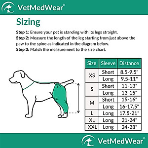 After Surgery Wear Hip and Thigh Wound Protective Sleeve for Dogs. Dog Recovery Sleeve. Recommended by Vets Worldwide (X-Large, Gray)