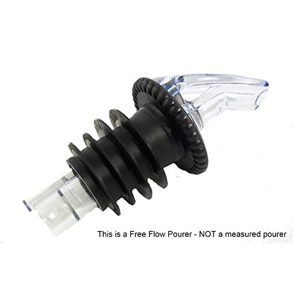 Ameripour - Speed Pourer - Patron Pour Spout - Made 100% In The USA. Free Flow Bar Spouts That Don't Leak - No Cracks, Just A Smooth Cocktail Pour Every Time. (Clear)