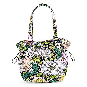 Vera Bradley Women's Cotton Glenna Satchel Purse, Bloom Boom - Recycled Cotton, One Size