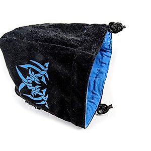Reversible Large Microfiber Dice Bag – Self Standing and Holds over 250 Polyhedral Dice with Drawstring Tie – Multiple Designs Available (Cthulhu)