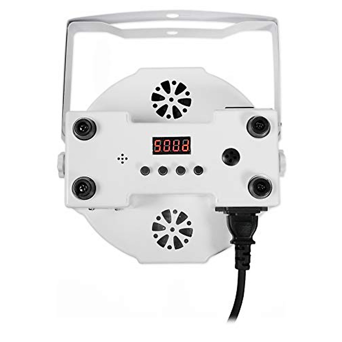 (8) Rockville RockPAR50 LED RGB Compact Par Can DJ/Club/Stage DMX Wash Light - White