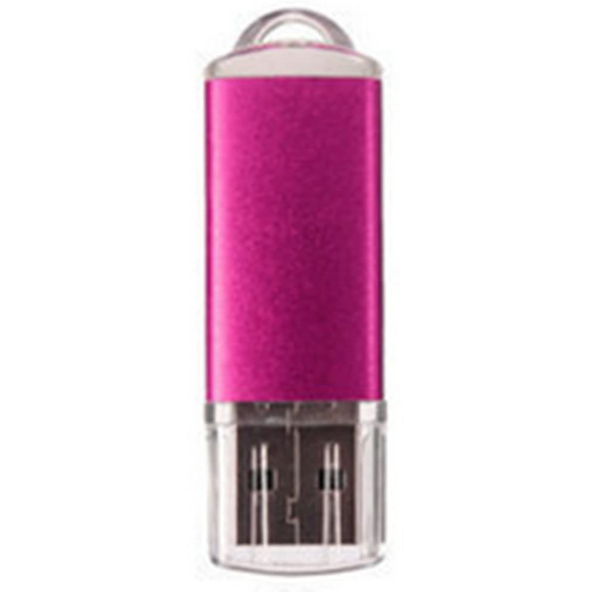 1 Pack 8GB Pink USB Flash Drive USB 2.0 Matte Metal Flash Drive with Transparent Plastic Cap for Data Storage Thumb Drive Jump Drive Pen Drive Bulk Memory Stick Zip Drives (Pink, 8GB)