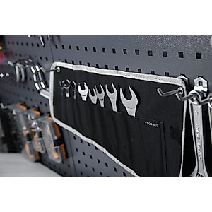 ironcube Super Thin Wrench Set,8-Piece, Metric, Including 8 to 27 mm, Open end Slim Wrench Set With Rolling Pouch, Perfect For Auto, Bike in Narrow Space Use