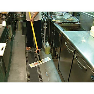 Rubbermaid Commercial Products, Lightweight HYGEN Quick-Connect Mop Frame for Wet or Dry/Dust Pads, 17 Inch, FGQ56000YL00