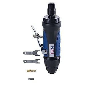 Air Die Grinder,NEU PNEUPACTURE Die Grinder Set, Air Straight Grinder Kit,with 1/4 and 1/8 inch Collets,Apply to Grinding, Polishing