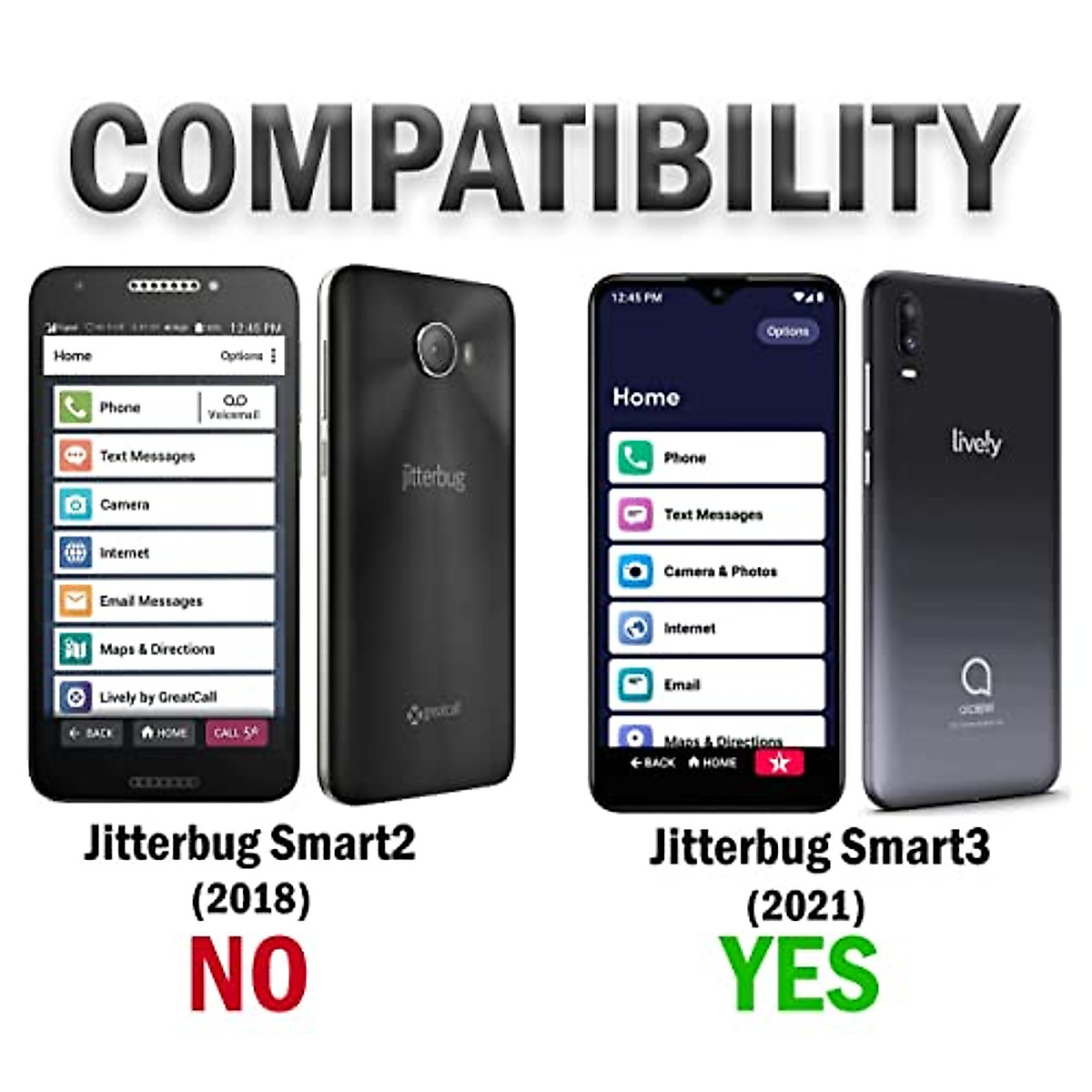 Case for Jitterbug Smart3 Phone, Nakedcellphone [Honeycomb Hybrid Series] Dual-Layer Cover [Anti-Shock] for Jitterbug Smart 3 (2021) for Seniors (aka Lively Smart) - Vibrant Ruby Red