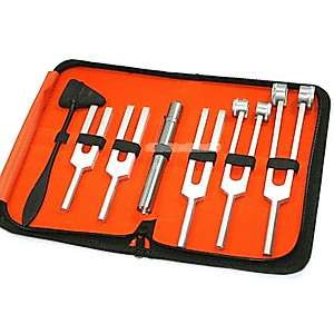 7 Ea Tuning Fork Set Chiropractic Physical Diagnostic Instruments with Reusable Penlight
