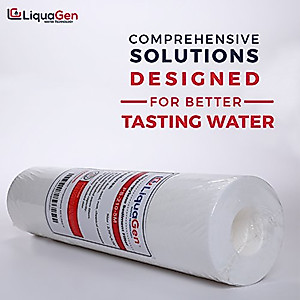 LiquaGen- 5 Micron Polypropylene Sediment Water Filter (2.5" x 10") Compatible for Any Standard RO Unit | 1 PCS | Whole House Water Filter for Water Purifier's | Home Water Filter