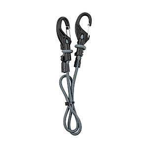 Nite IZE KnotBone Adjustable Bungee - Cord with Carabiner Clip Ends & Adjustable Length - 5mm Cord - Length of 6" to 28" - Size 5