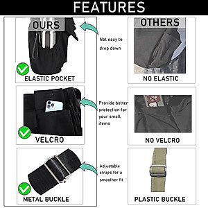 Canvas Messenger Bag Crossbody Shoulder Bag for Men and Women Vintage Tote Laptop Bag Large Hobo Bag with Multiple Pockets (Black)