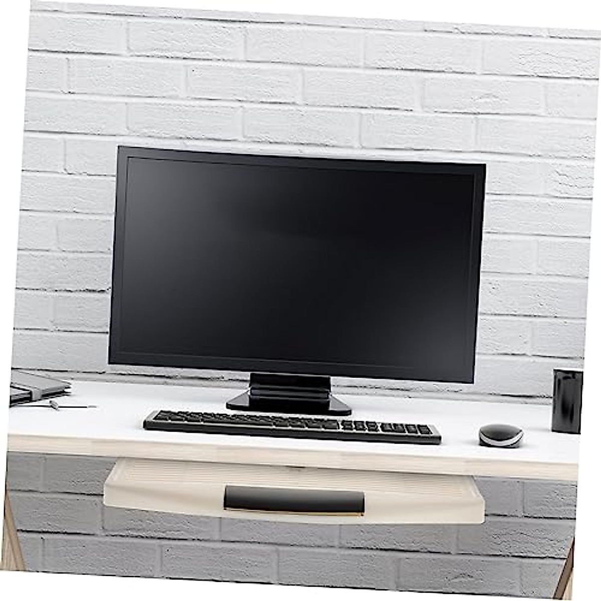 MAGICLULU 1 PC Keyboard Tray Desk Tray Adjustable Stand Computer Mouse Slide- Out Keyboard Stand Desk Mount Office Keyboard Tray Adjustable Keyboard Holder Keyboard Rack Drawer-Design Tray