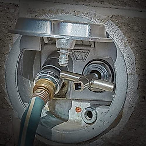 Sdstone Water Key Tool 4 Way Sillcock Key with 4 Wrench Sizes，Sillcock Water Key Fits Sillcock, Stopcock and Valves, Spigot handle replacement,2 Pack