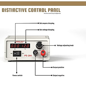 Bulipu Adjustable DC Bench Power Supply Variable Output 12V 9V 7.5V 6V 4.5V 3V
