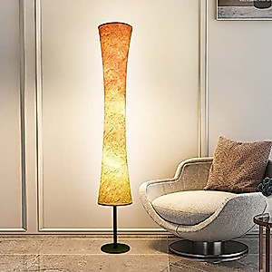 AKT LIGHTING Smart Floor Lamp, RGB Color Changing LED Lamp, App Control Modern Floor Lamp with DIY Mode and Music Sync, Standing Lamp with White Fabric Shade for Living Room, Bedroom and Play Room