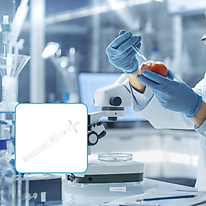 2ml Glass Cell Tissue , Glass Tissue Homogenizer Lab Pestle Lab Glass Tube Laboratory Tool with Pestle for School Students Science Experiment