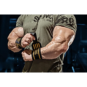 6 Pieces Wrist Wraps Wrist Straps Wrist Braces Wrist Support Compression Bands with Thumb Loops for Weightlifting, Working Out, Carpal Tunnel Relief, Workout, Weight Lifting, Men & Women (18")