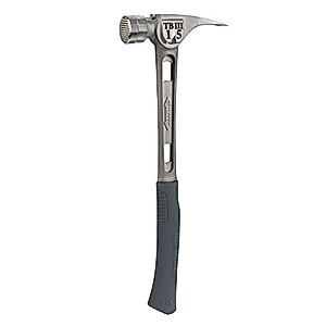 Stiletto TB3MC 15oz. Ti-Bone 3 Titanium Hammer with Milled Face, Curved Handle and New Improved Model Anti-rotational Face