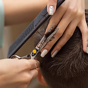 Professional Hair Cutting Scissors, 6.5 Inch ULG Barber Shears Scissors, Japanese Stainless Steel Haircut Scissors, Salon Razor Edge Series Hair Scissors with Adjustment Tension Screw