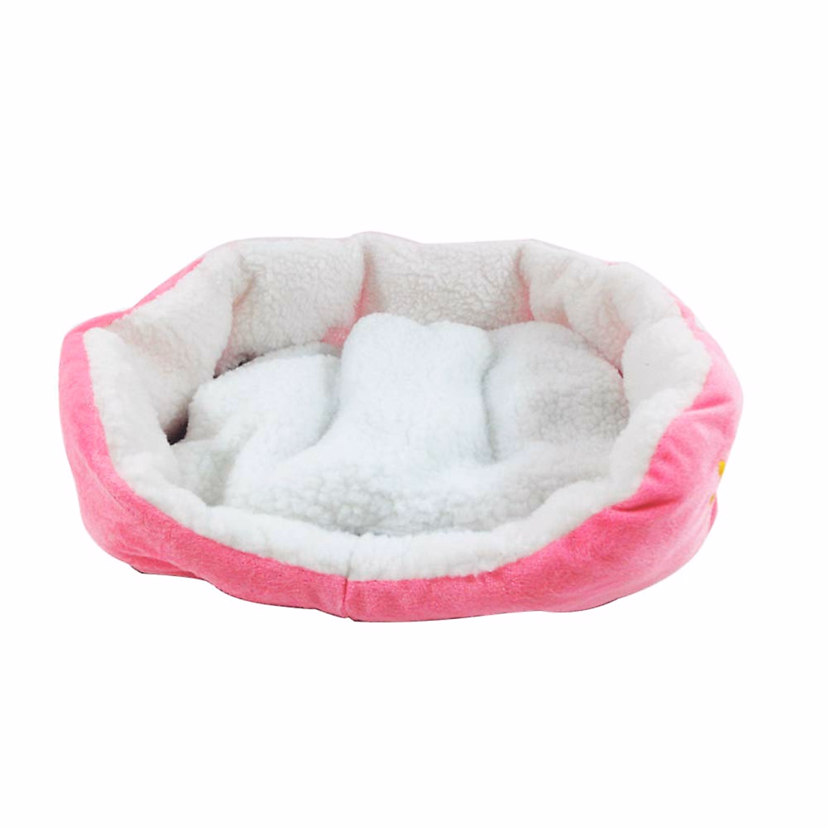 hbz11hl Ultra Soft Plush Cushion Pet Sleeping Bed Warm Mat Dog Cat Warm Kennel Pad Nest Dog Bed | Orthopedic Ultra Plush Sofa-Style Couch Pet Bed for Dogs & Cats, Gray, Large Rose Red S