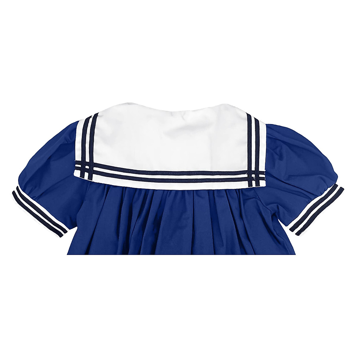 Petit Ami Toddler Girls' Nautical Dress with Collar, 2T, Navy