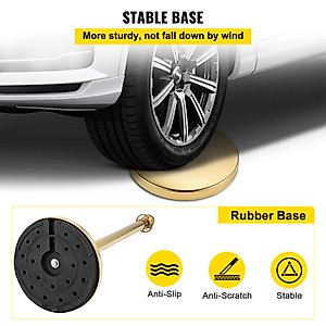 Velvet Ropes and Posts 6 Pcs, 5 ft Red Velvet Rope, Stanchion Post with Ball Top, Crowd Control Barriers Gold Stanchions, Red Carpet Poles, Crowd Control Ropes and Poles for Party Museums