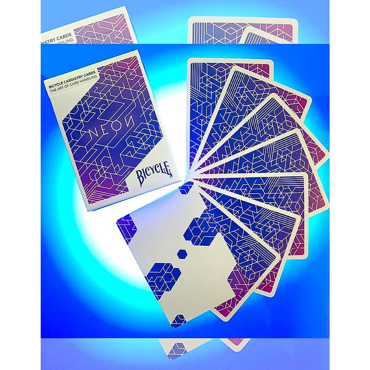 Bicycle Neon Orange Bump Cardistry Deck (Not A Playable Deck)