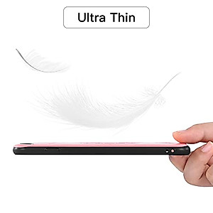 Asuwish Compatible with LG V60 ThinQ V60ThinQ 5G G9 Thin Q Case and Tempered Glass Screen Protector Thin Slim Soft TPU Flower Leather Cell Phone Cover for LGV60 V 60 60ThinQ 60V Women Rose Gold