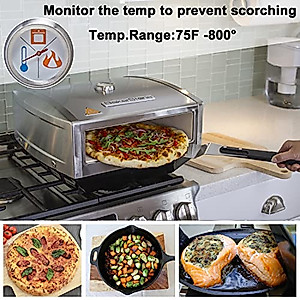BakerStone Pizza Box, Gas Stove Top Oven (Stainless Steel)